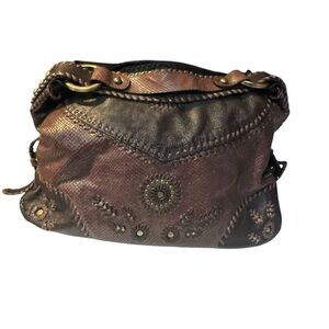 Isabella Fiore | Bags | Isabella Fiore Yvonne Python Embossed Studded ...